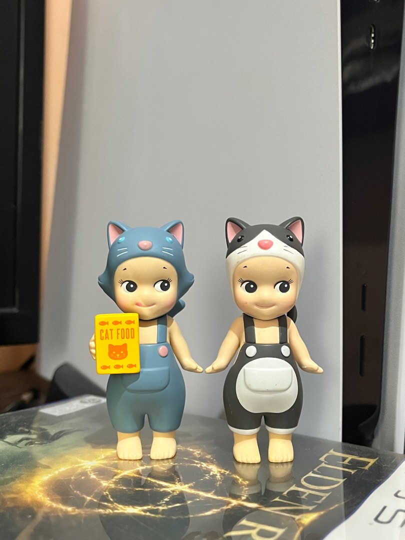 sonny angels: cat life series (tuxedo cat & blue cat), Hobbies & Toys ...