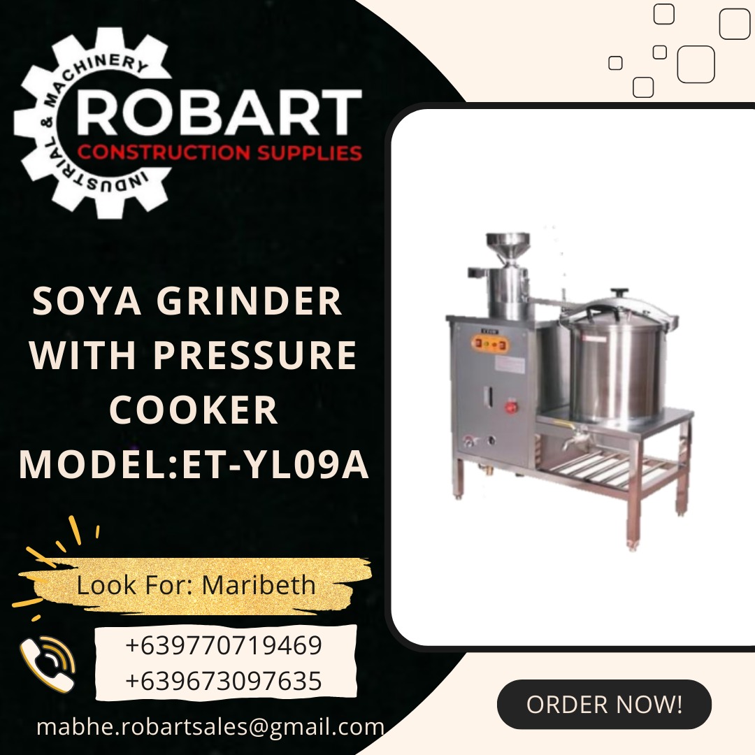 SOYA GRINDER WITH PRESSURE COOKER MODEL:ET-YL09A, Commercial ...