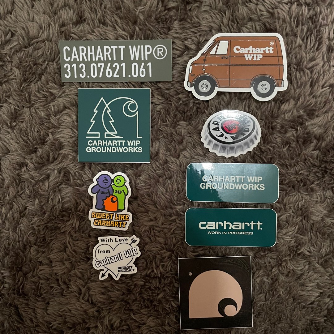 Sticker Carhartt, Fesyen Pria, Aksesoris, Lainnya di Carousell