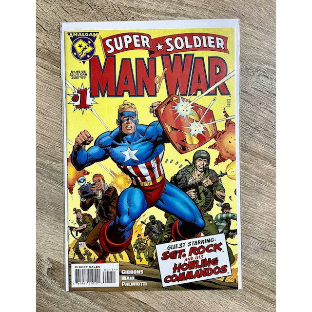 Super Soldier Man of War # 1 Amalgam Comics 1997, Hobbies & Toys, Books ...