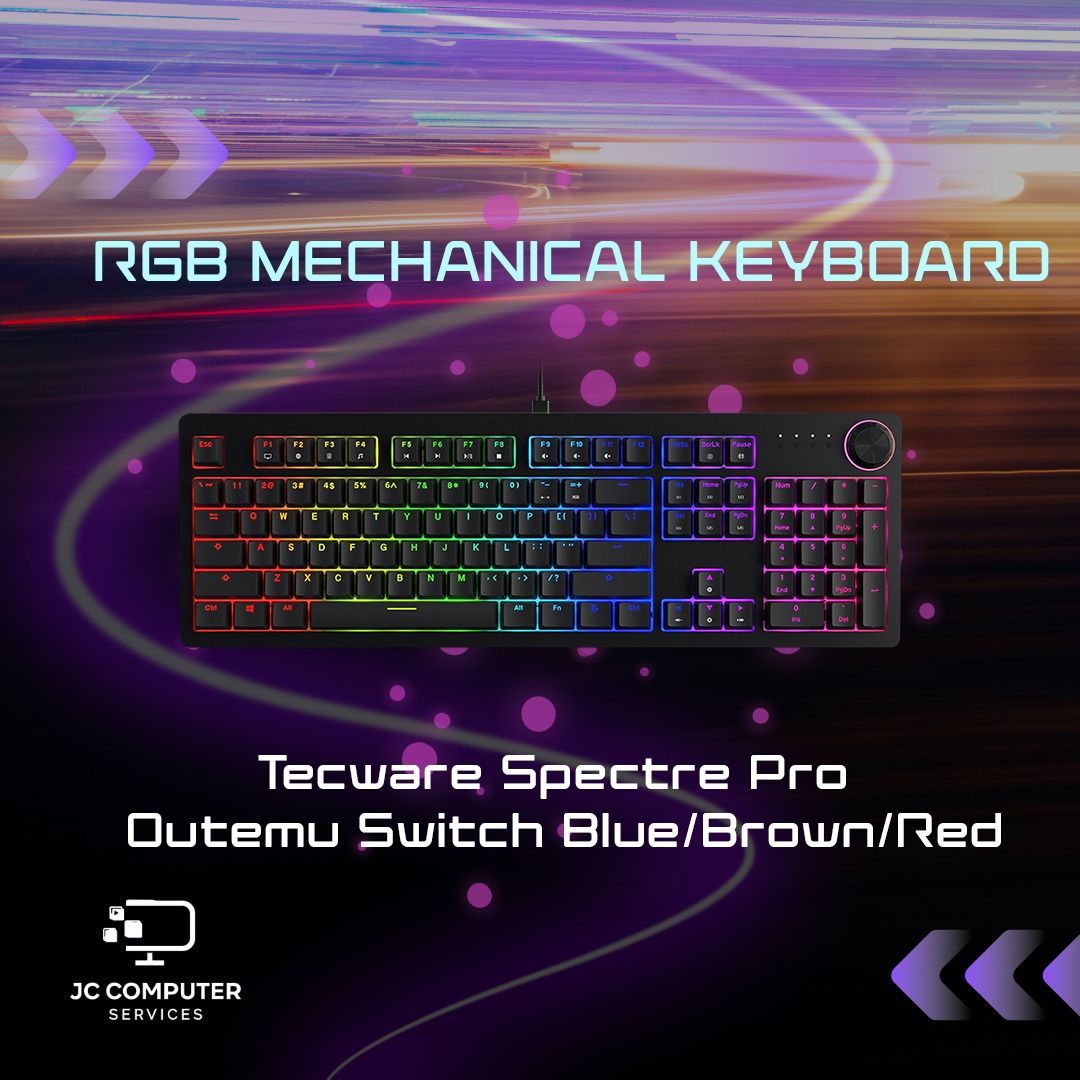 Tecware Spectre Pro Outemu Switch Blue Red Brown Mechanical Keyboard ...