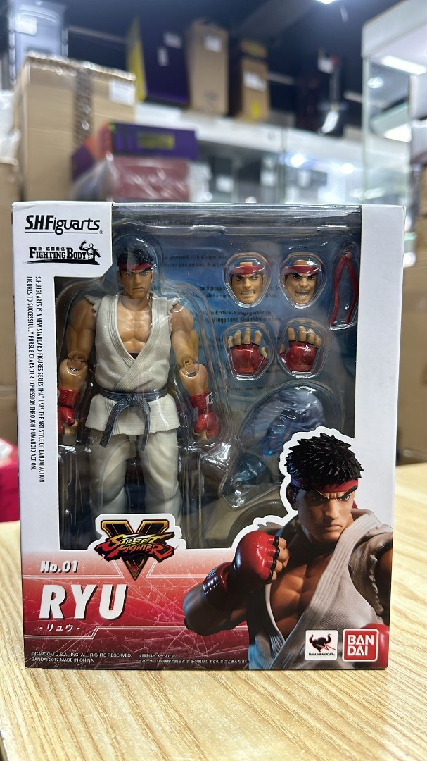 sold 全新 Bandai S.H.Figuarts Shf Ryu No.01 Street Fighter V KOF 街頭霸王 隆 龍 ...