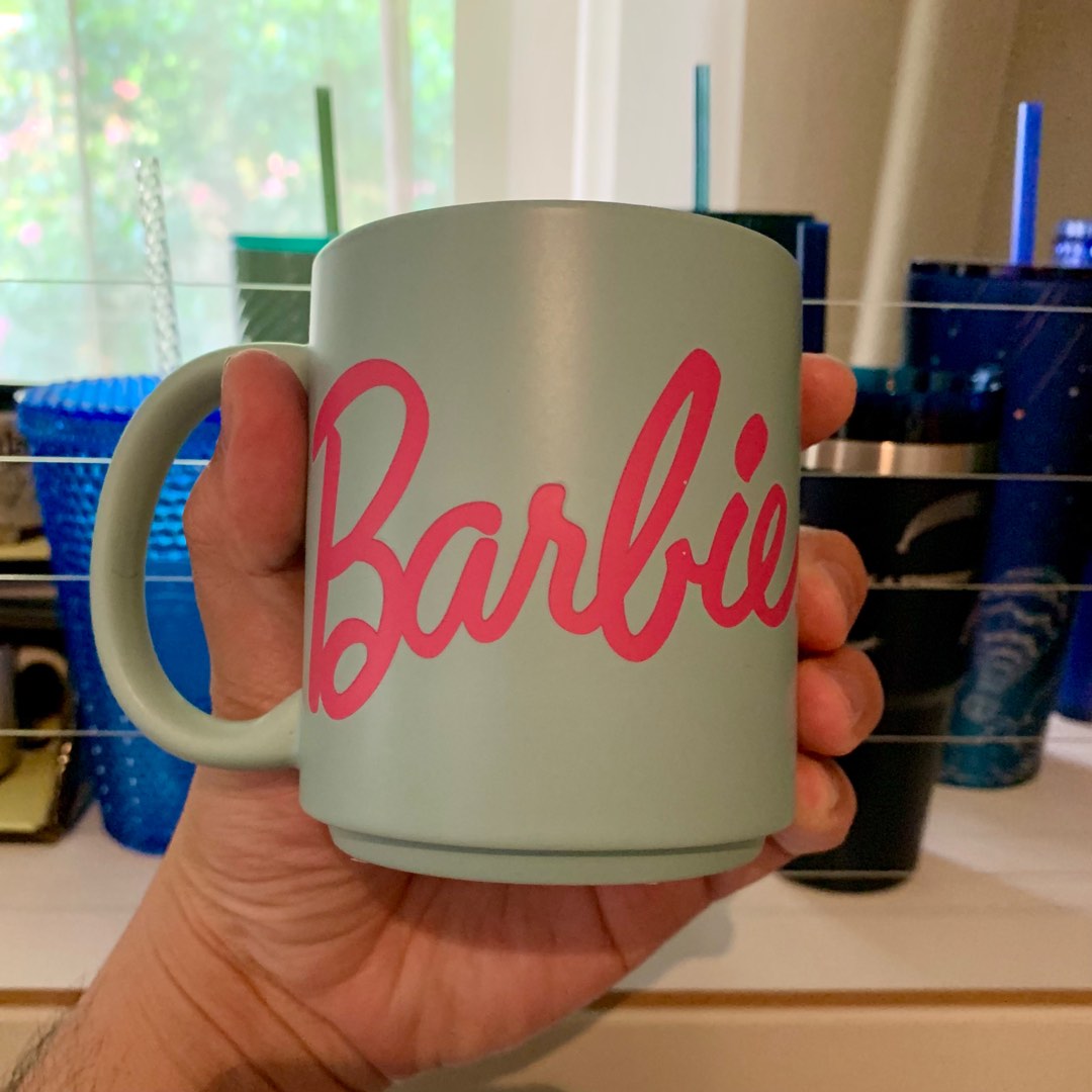 Barbie Mug 2023 Logo Oversize, Kitchen & Appliances di Carousell