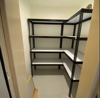 Full Metal White Boltless Storage Rack for BTO HDB Bombshelter ...