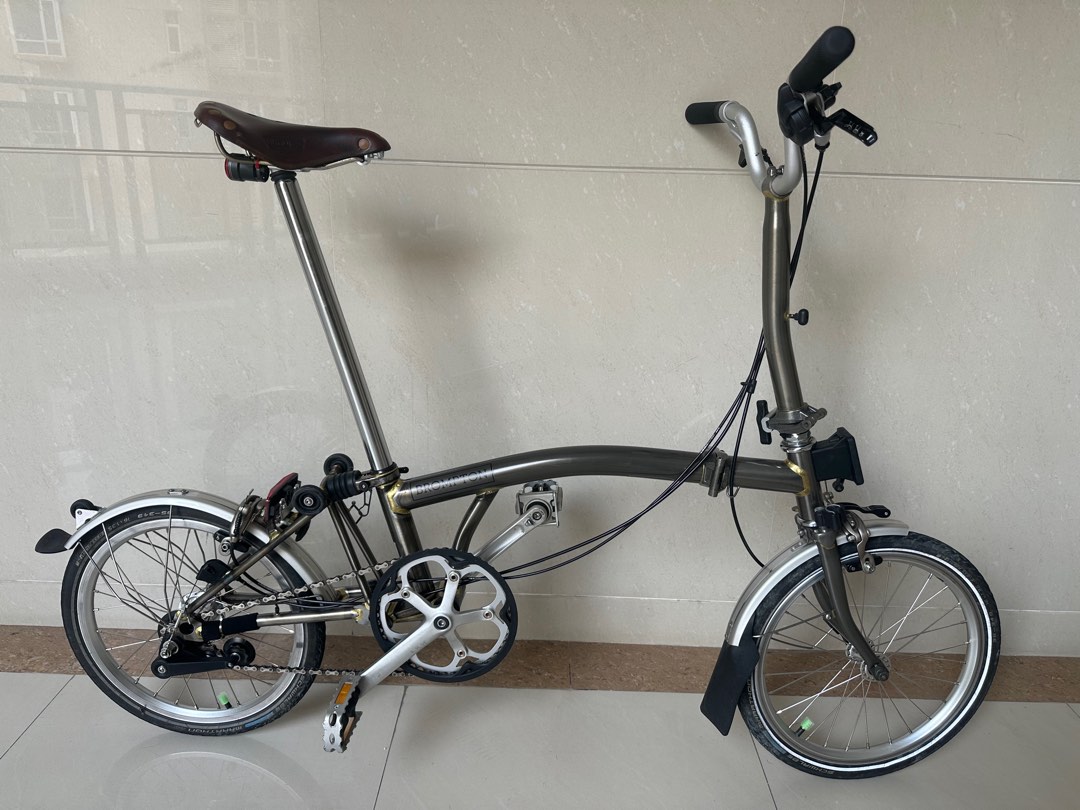 Brompton 原廠正品 小布 C line 2017 清漆銅焊 95新 M3, 運動產品, 單車及配件, 單車 - Carousell