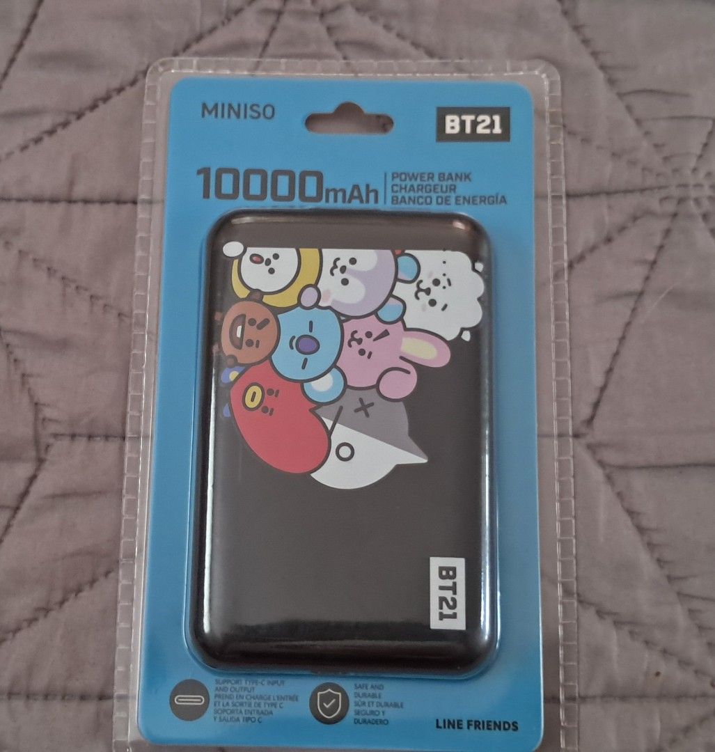 BT21 x Miniso Powerbank 10000mah, Hobbies & Toys, Memorabilia & Collectibles, K-Wave on Carousell