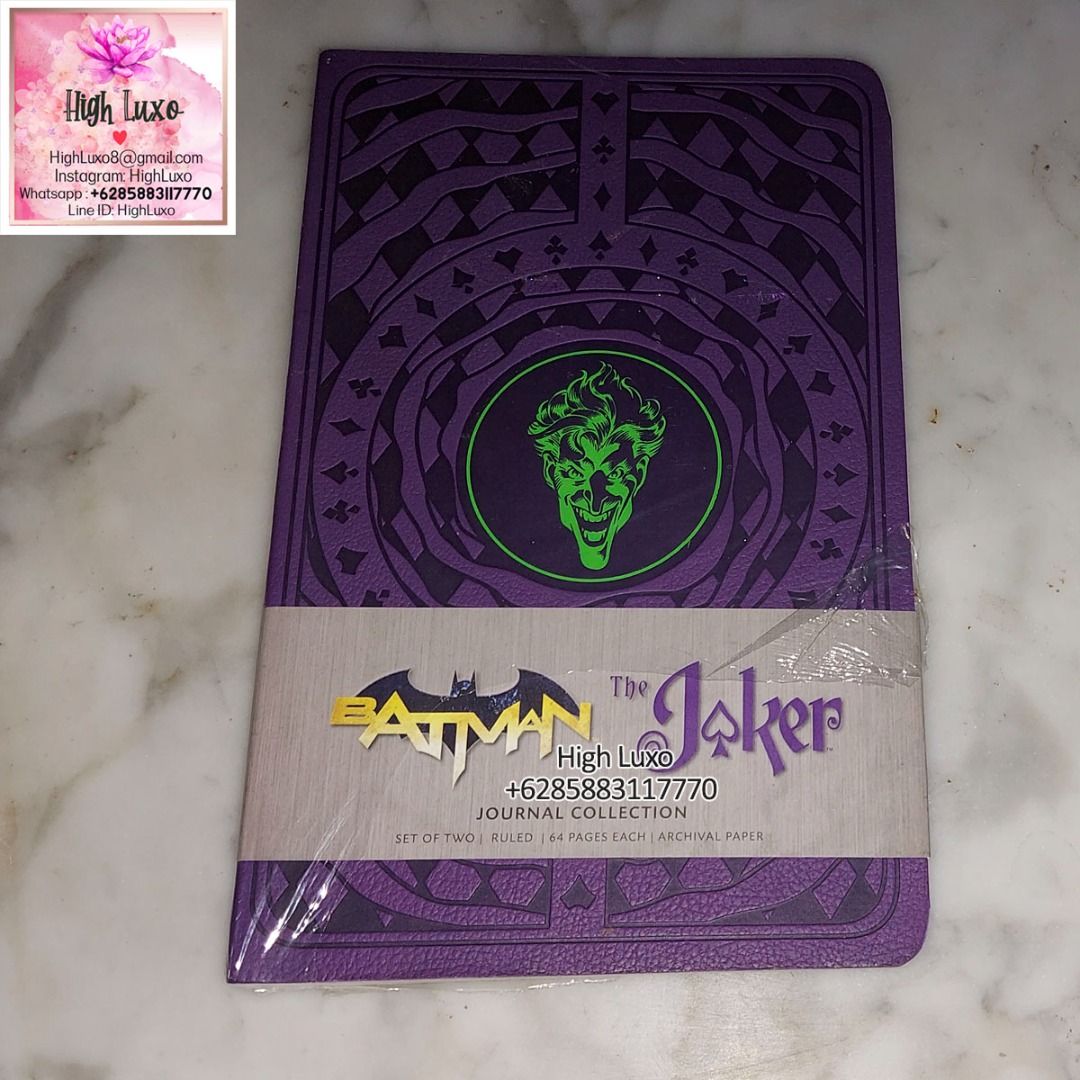 Buku Jurnal Batman The Joker Journal Collection Set Of Two Ruled 64 ...