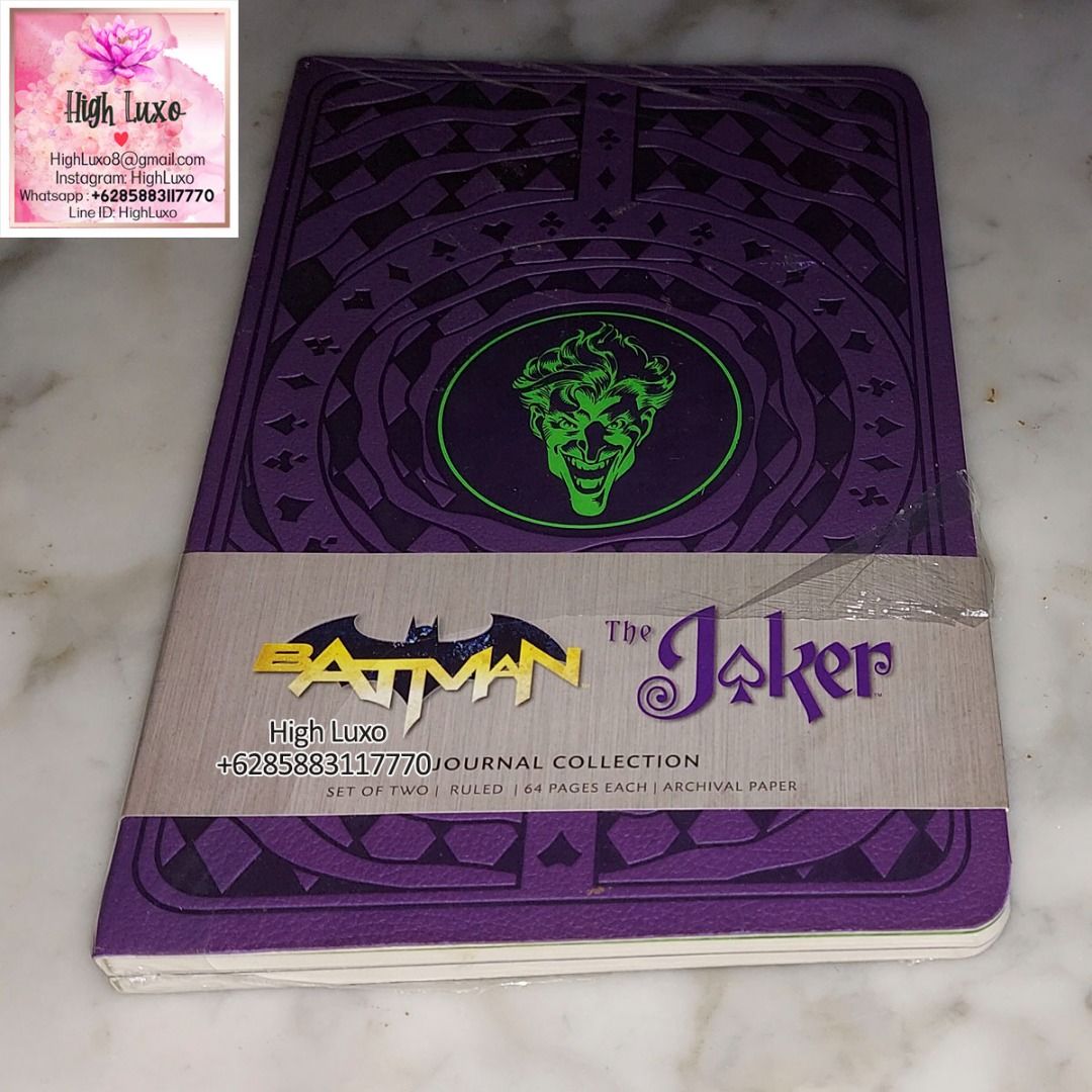 Buku Jurnal Batman The Joker Journal Collection Set Of Two Ruled 64 ...