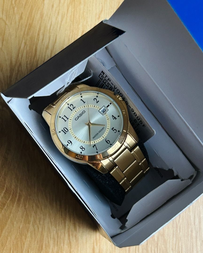 Casio Quartz Gold Stainless Steel Classic Original Minimalist Casual ...