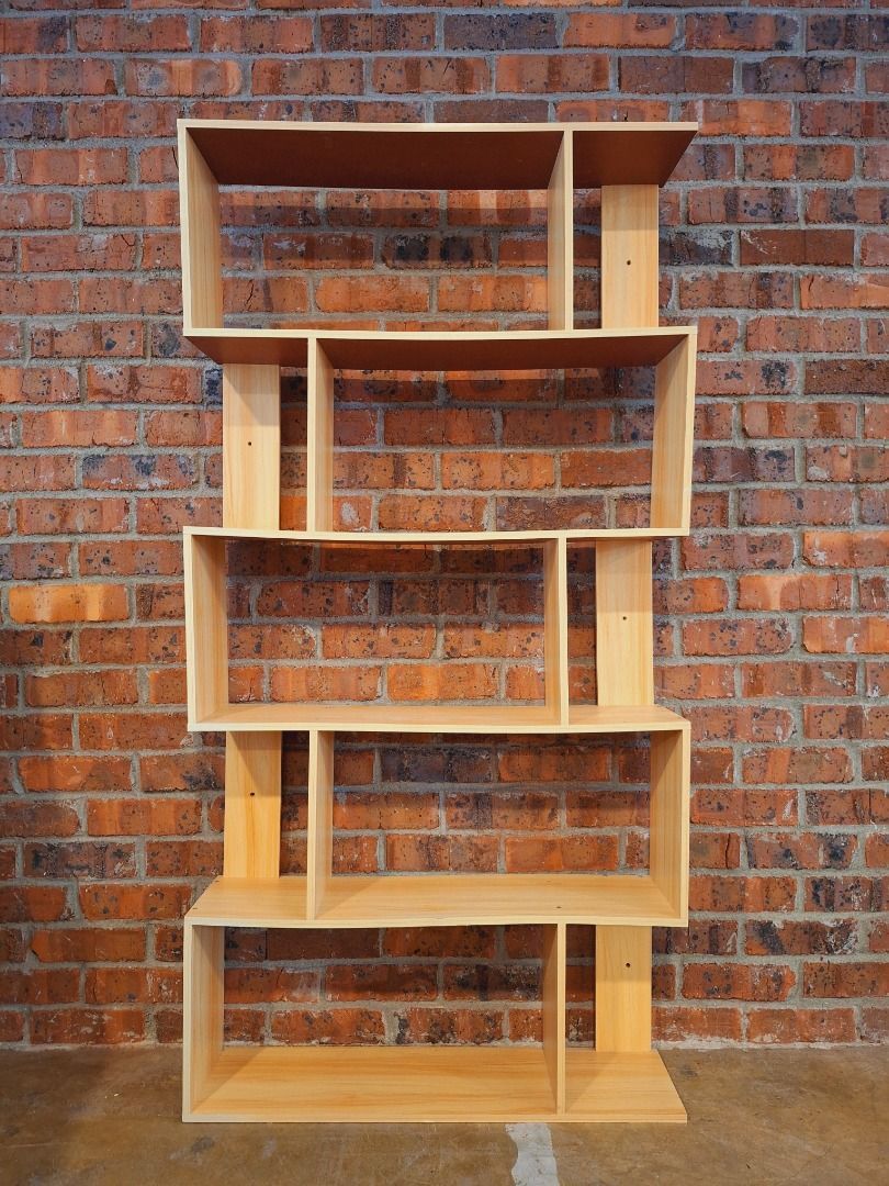 Castlery Wooden Open Shelving Rack Bookcase | Castlery, Rak Buku ...