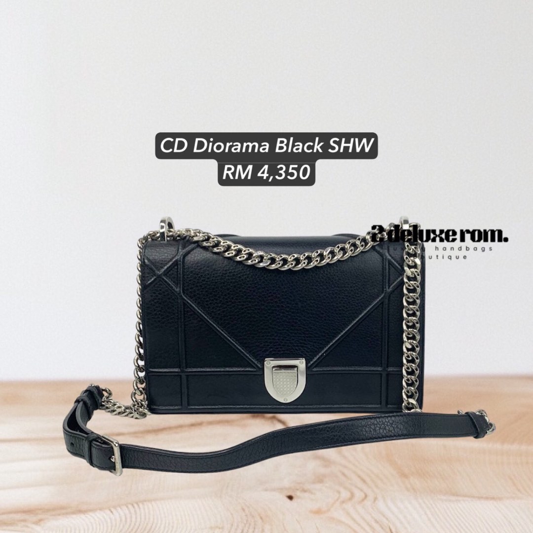 CD Diorama Black SHW | FIXED PRICE, Luxury, Bags & Wallets on Carousell
