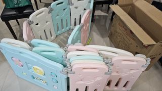 COBY FENCE 12+2 Fold Play Fence Starlight Playards, Babies & Kids, Baby ...