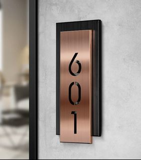 Custom Door Signs/ Unit Number plates / Company name Signs /HDB door ...