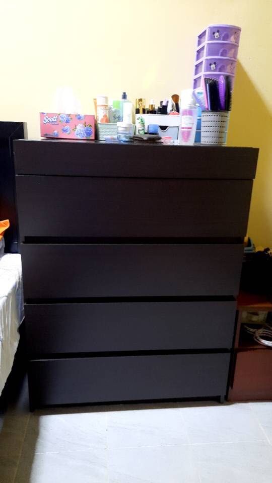 PROMO Drawer 4 Tier Glass Display Dark Brown Colour With Installation ...