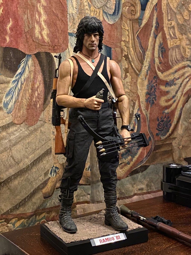 Enterbay 1/4 scale Rambo 3 scale figure HD rare , Hobbies & Toys, Toys ...