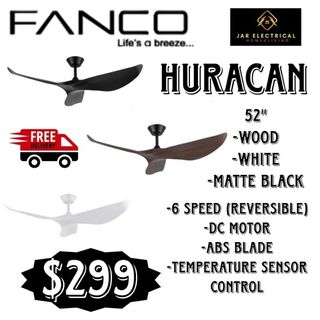 FANCO HURACAN Ceiling Fan - 52 Inch, Furniture & Home Living, Lighting ...