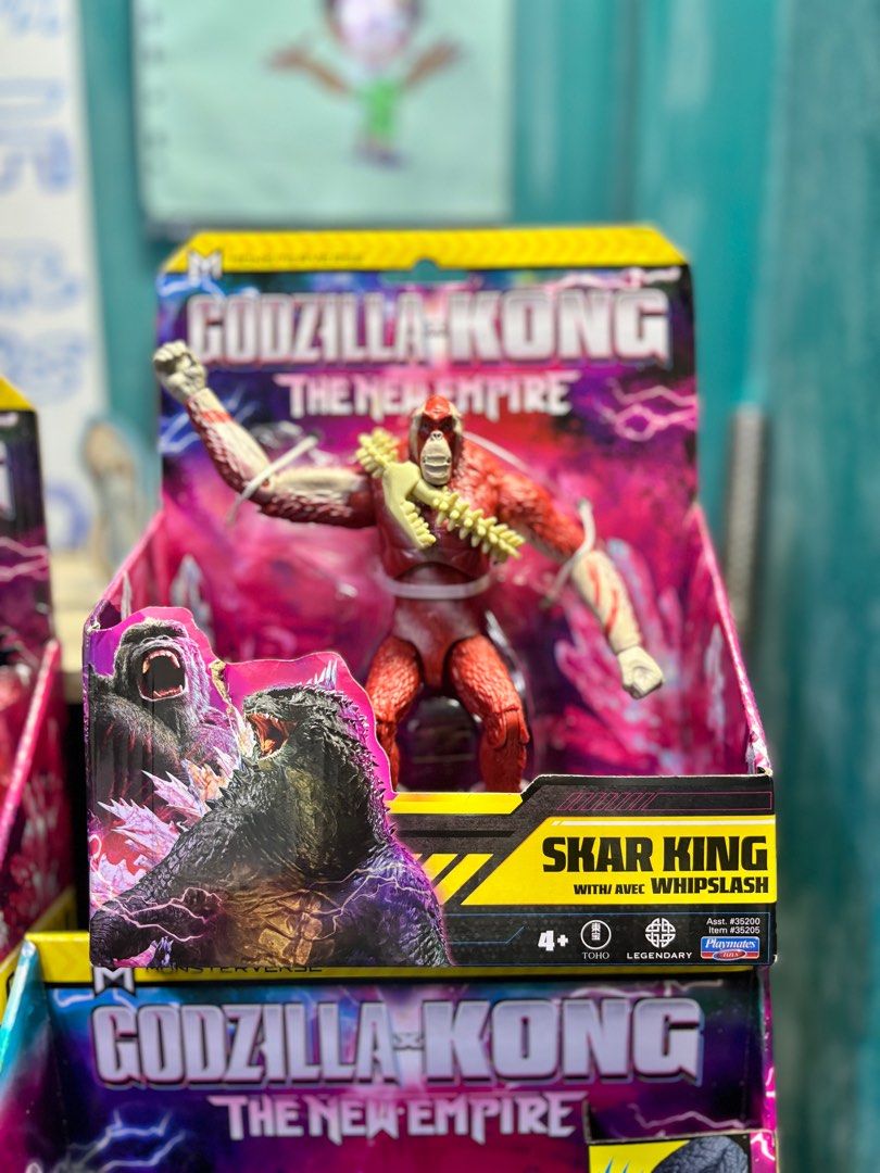 Godzilla X Kong Toys! Godzilla Mask, Skar King 6 inch, and Godzilla V ...