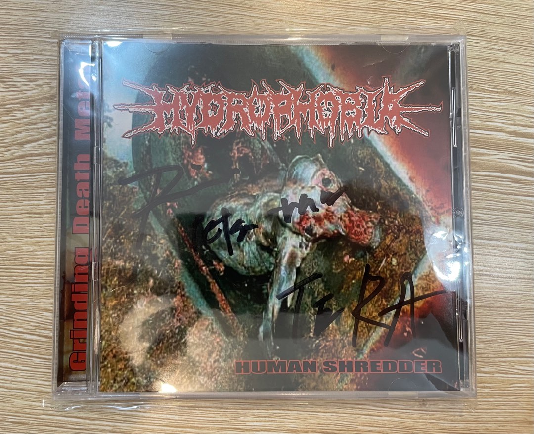 Hydrophobia - Human Shredder with autograph and poster [Grindcore ...