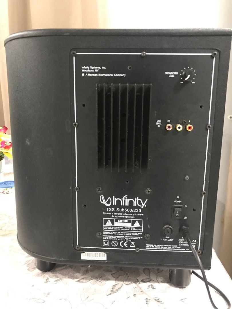 Infinity subwoofer, Audio, Soundbars, Speakers & Amplifiers on Carousell