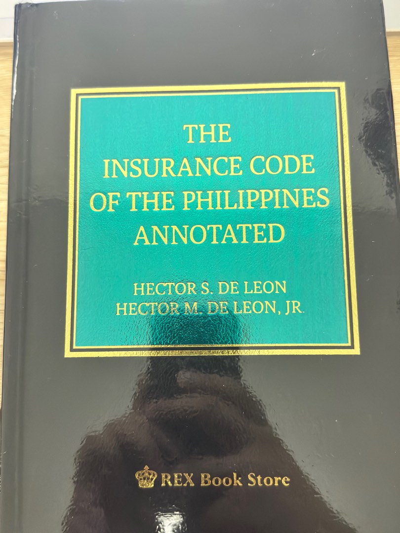 Insurance Code of the Philippines (2019) by H. De Leon, Hobbies & Toys ...