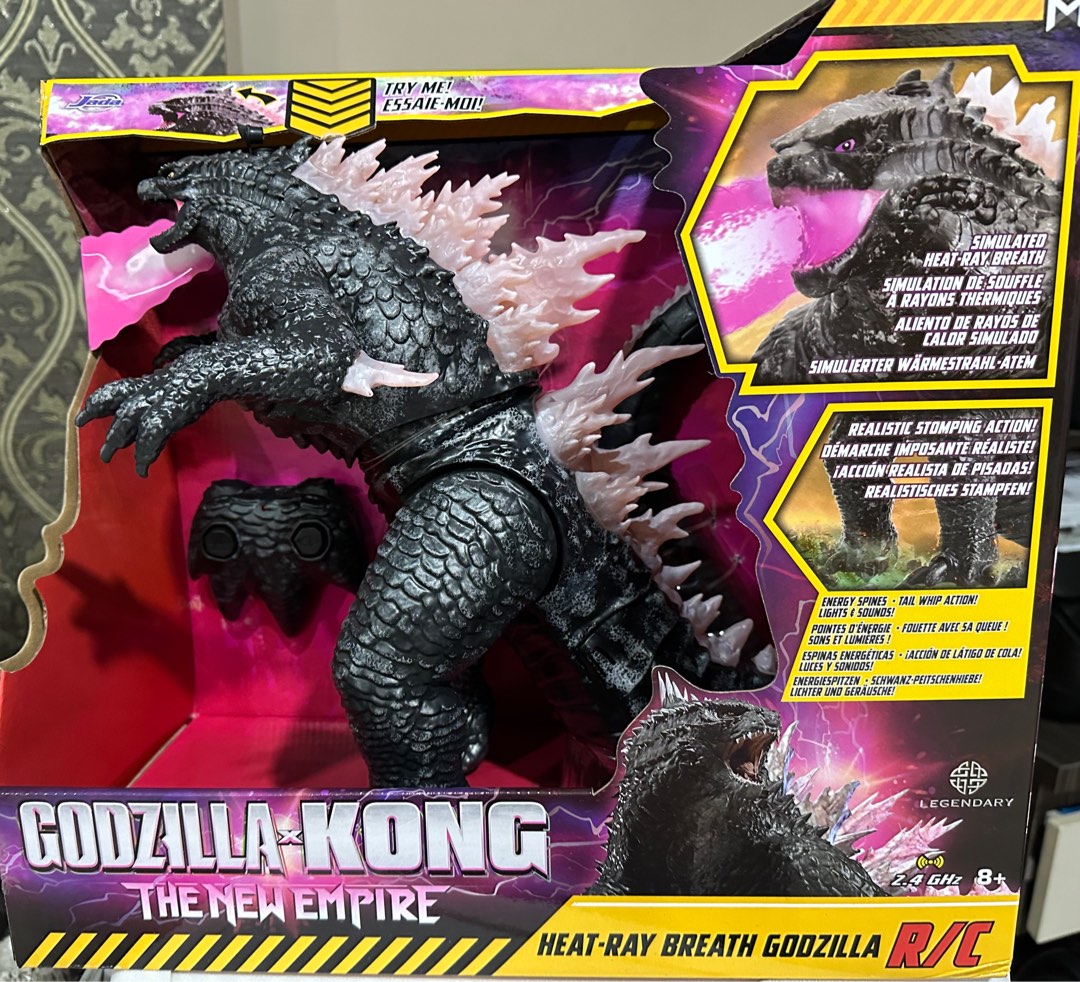 Jada Godzilla x Kong The new empire Heat ray breath godzilla R/C ...