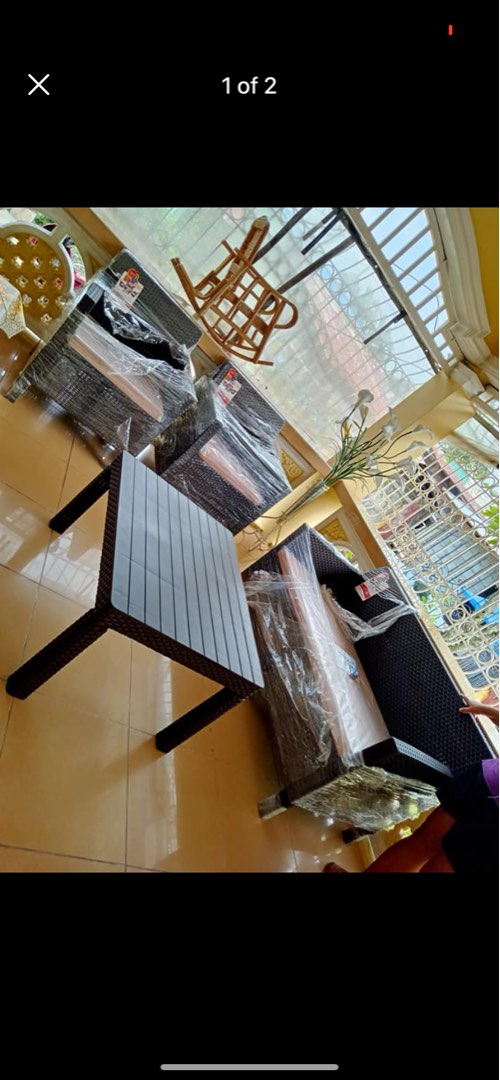 jolly rattan sala set 2 seater longest sofa in set, Furniture & Home ...
