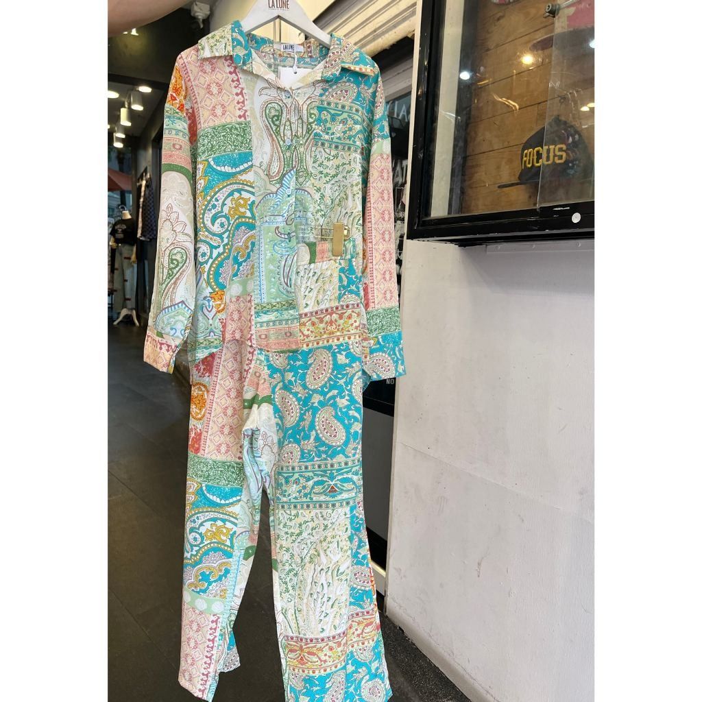 LALUNE Bangkok Printed Long Sleeve And Pants Coordinates Set For Women ...