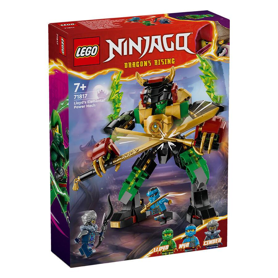 LEGO 71817 - Ninjago - Dragons Rising - Lloyd's Elemental Power Mech ...