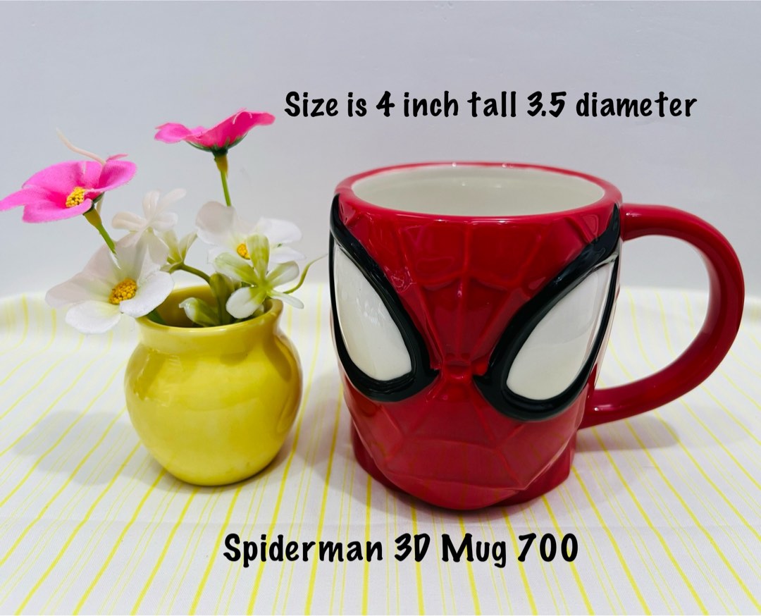 Marvel Spider Man 3D Ceramic Mug, Furniture & Home Living, Kitchenware ...