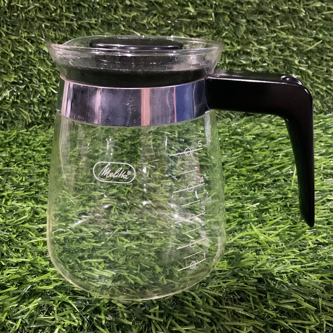 Melitta Teapot 5cups Heat Resistant Glass Tea Kettle Black Lid with ...