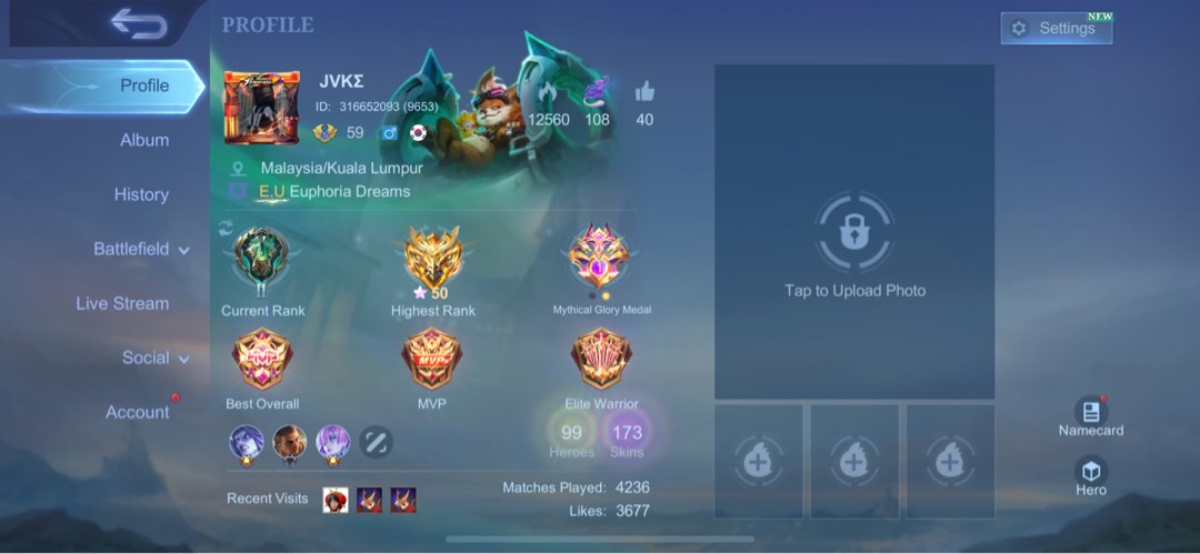 MOBILE LEGEND MLBB ACCOUNT, Video Gaming, Video Games, Xbox on Carousell