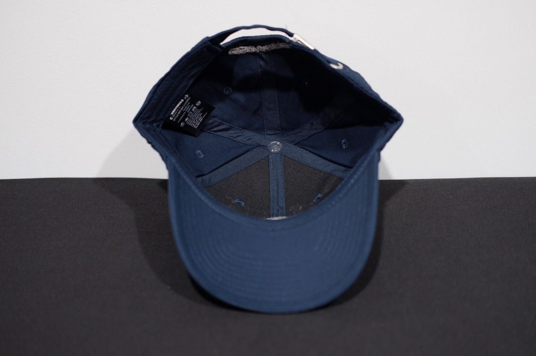 Navy Blue logo curved cap/hat by Converse, Men's Fashion, Watches ...