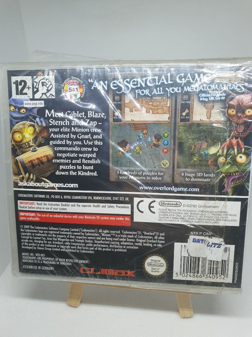 Overlord Minions (Nintendo DS), Video Gaming, Video Games, Nintendo on ...