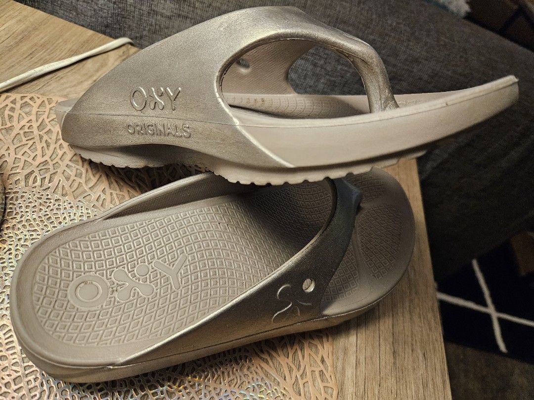 Oxy Originals Explorer Metallics Sandals Slippers, Women's Fashion ...