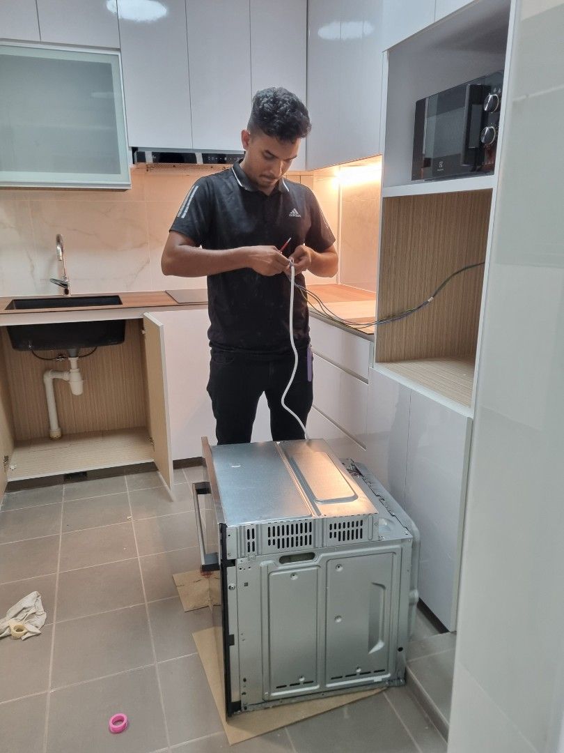 Partition work/ electrical rewiring and installation/ Plaster/ L box ...
