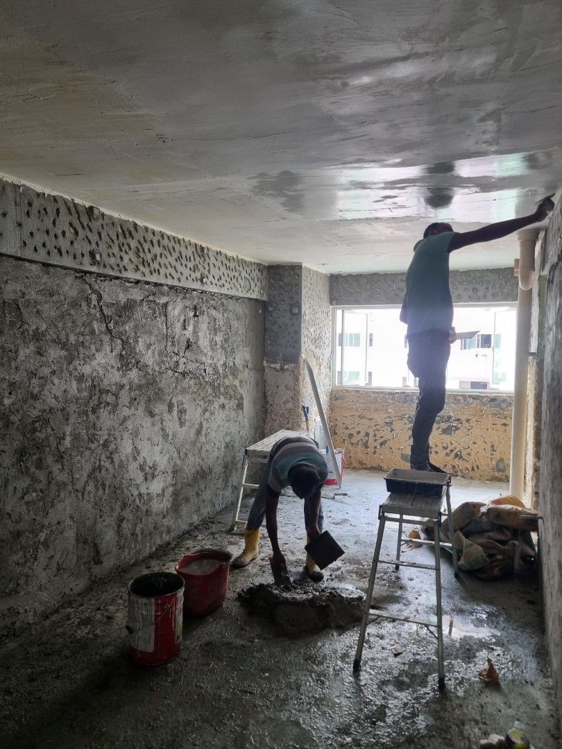 Partition work/ electrical rewiring and installation/ Plaster/ L box ...