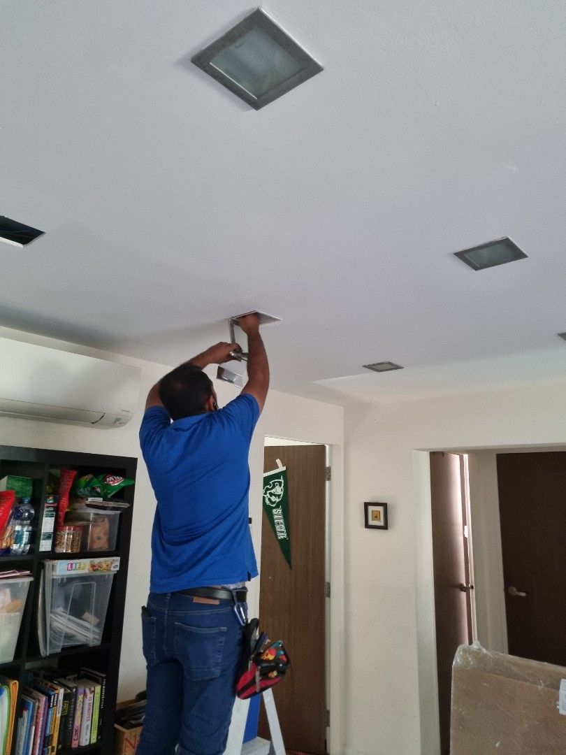 Partition work/ electrical rewiring and installation/ Plaster/ L box ...