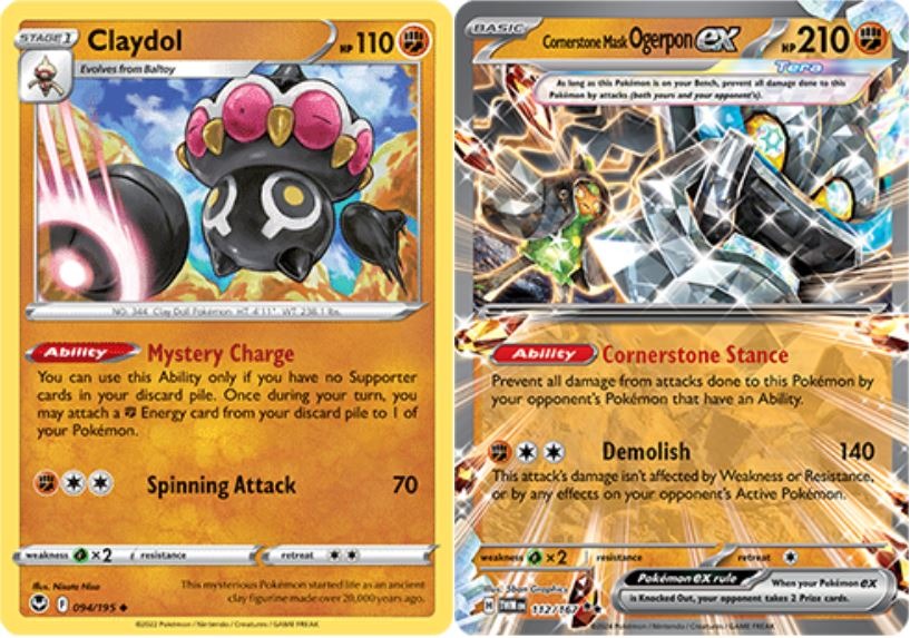 Pokemon TCG Claydol ex Cornerstone Ogerpon ex Deck, Hobbies & Toys ...