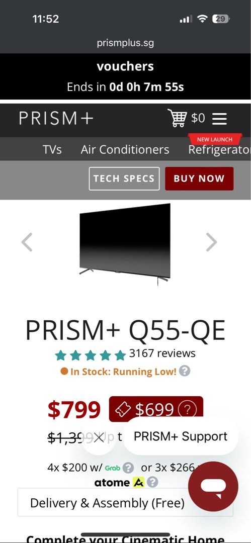 PRISM Q55 Quantum Edition 4K android TV with SMART BACKLIGHT FOR ...