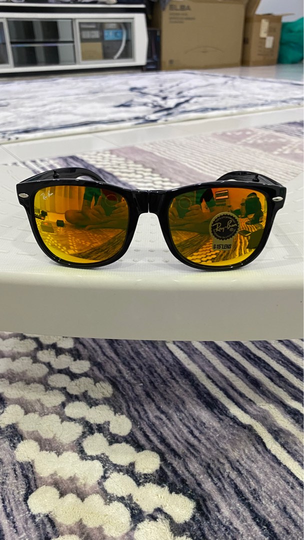 Rainbow Ray-Ban Folding Wayfarer sunglasses, Men's Fashion, Watches ...