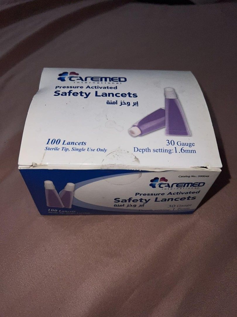 Safety Lancets 100 pcs, Health & Nutrition, Medical Supplies & Tools on ...