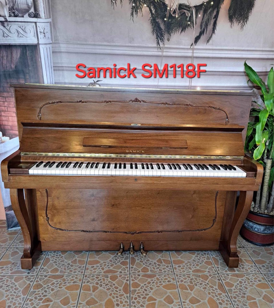 Samick SM118F Upright Piano, Hobbies & Toys, Music & Media, Musical Instruments on Carousell