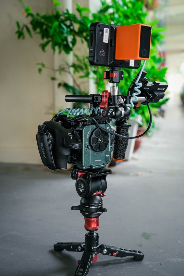 Sony Fx6 Full-Frame Cinema Camera Bright Tangerine Rig, Photography ...