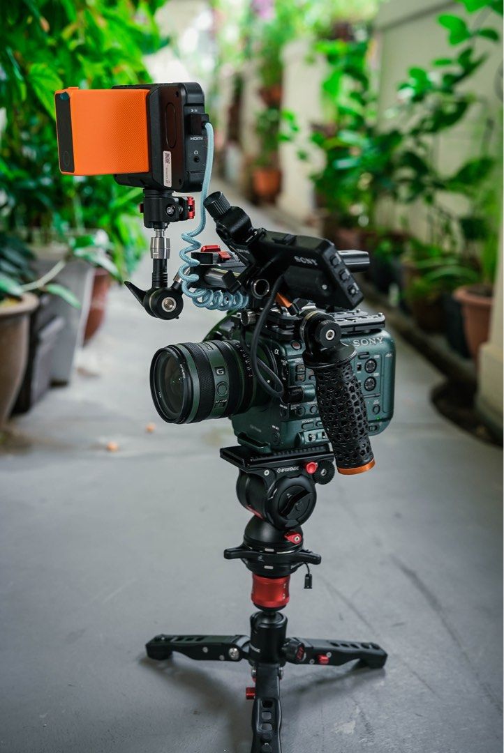 Sony Fx6 Full-Frame Cinema Camera Bright Tangerine Rig, Photography ...