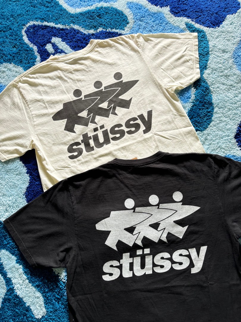 STUSSY SURFMAN, Men's Fashion, Activewear on Carousell