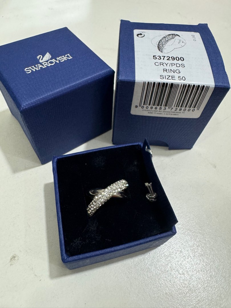 Swarovski Ring Size 50, Women's Fashion, Jewelry & Organisers, Rings on ...