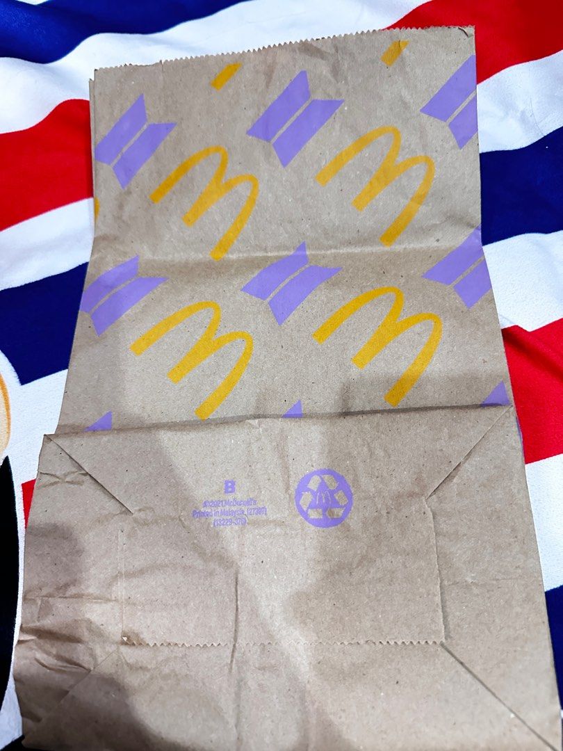 The BTS meal MCD paper bag, Hobbies & Toys, Stationery & Craft, Craft ...