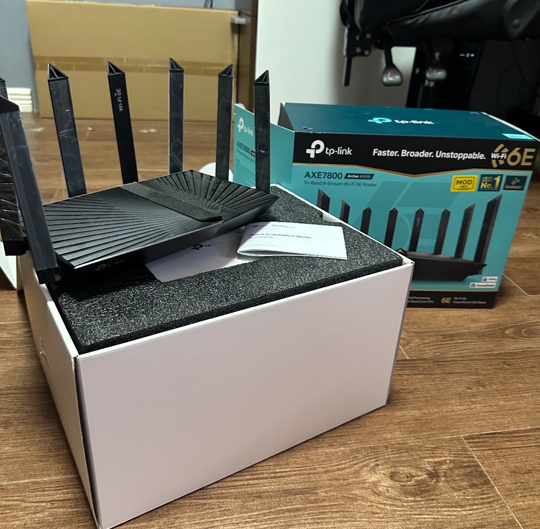 TP-LINK Archer AXE95 - AXE7800 Tri-Band Wi-Fi 6E Router, Computers ...