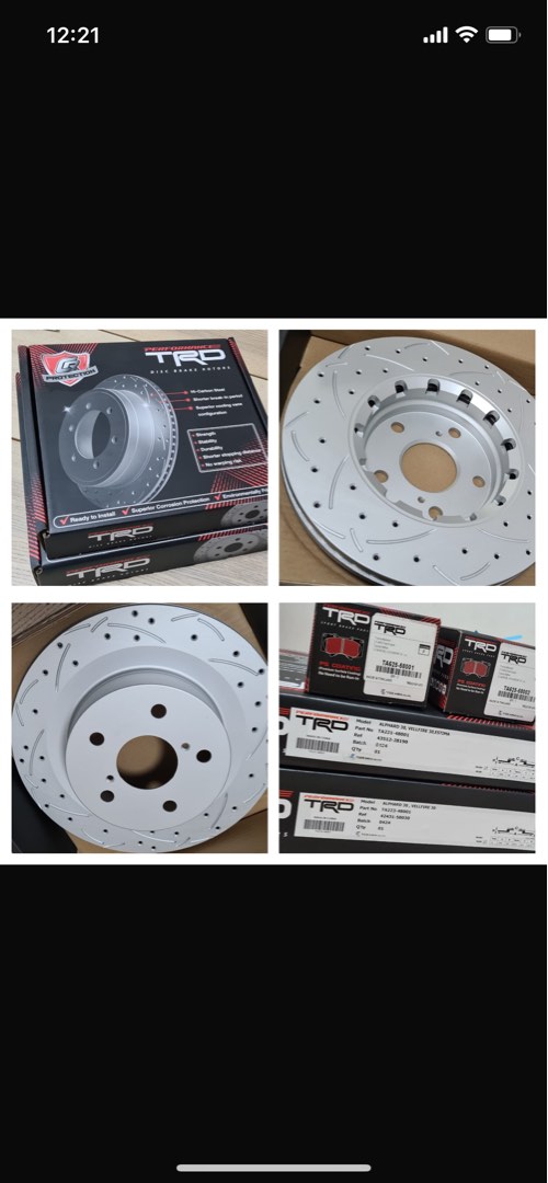 TRD performance BRAKE ROTOR (Toyota Alphard , Toyota Vellfire and ...