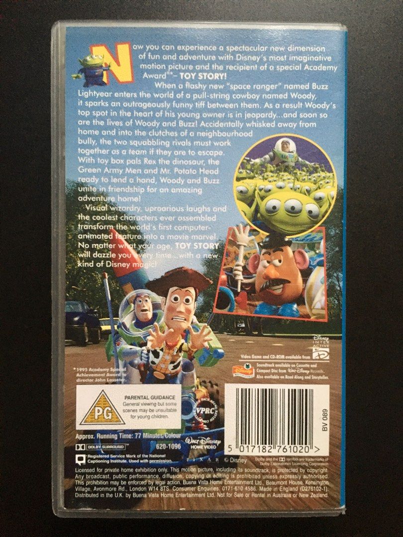 VHS - Toy Story (1995) & Toy Story 2 (1999) (VHS Tape / Video Tape ...